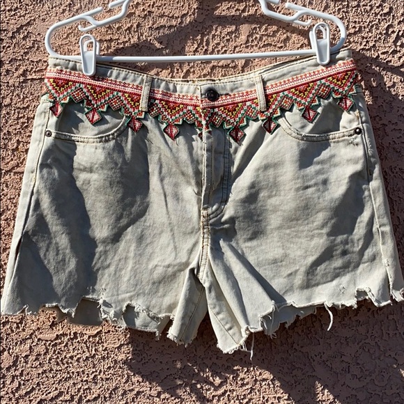 Free People | Shorts | Free People Borderline Cutoff Denim Shorts ...